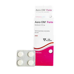 Aero-OM Forte 125mg Tabletas masticables