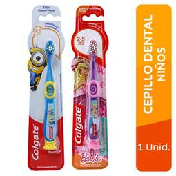 Cepillo de Dientes Colgate Smile Barbie/ Minions 2-5 Paquete 1Un