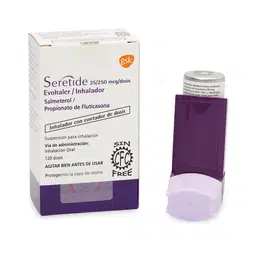Seretide 25mcg-250mcg Inhalador - Frasco 120 Dosis