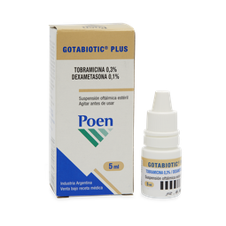 Gotabiotic Plus Gotas oftálmicas Frasco 5 ml