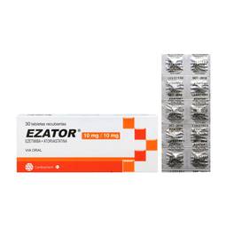 Ezator 10mg+10mg Tabletas Recubierta - Caja 30 und