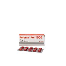 Feranin Fol 1000 mg Grageas