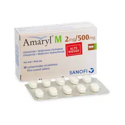 Amaryl M 500mg-2mg Comprimidos