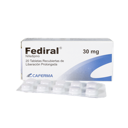 Fediral 30mg Tabletas recubiertas Liberación prolongada