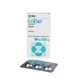 Emend 125mg-80mg Cápsulas - Caja 3 und