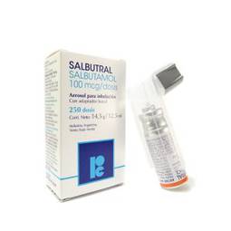 Salbutral 100mcg/dosis Aerosol para Inhalación 250 dosis