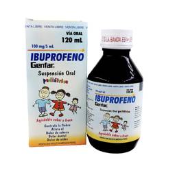 Ibuprofeno 100mg/5ml Suspensión oral Frasco 120ml
