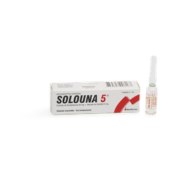 Solouna 5 50 mg-5mg/ml IM Solución Inyectable 1 ml