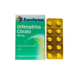 Orfenadrina 100mg Tabletas
