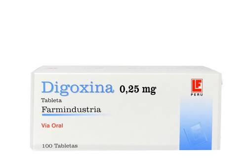 Digoxina 0.25mg tabletas - Blíster 10 und