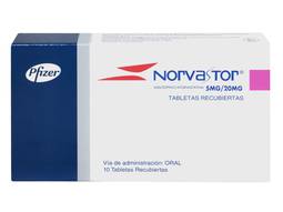 Norvastor 5mg+10mg Tabletas Recubiertas