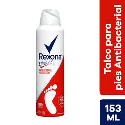 Desodorante para Pies en Aerosol Rexona Efficient Antibacterial Frasco ...