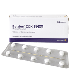 Betaloc Zok 50mg Tableta de Liberación Prolongada