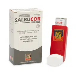 Salbucor 100mcg/50mcg Inhalador Frasco 200 dosis