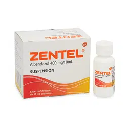 Zentel 400mg Suspensión Oral Frasco 10 ml