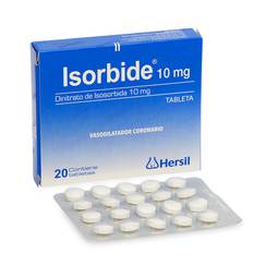 Isorbide 10mg Tabletas