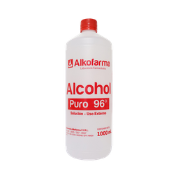 Alcohol 96% Frasco 1000 ml