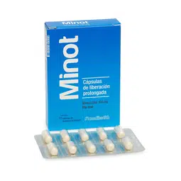 Minot 100mg Cápsulas