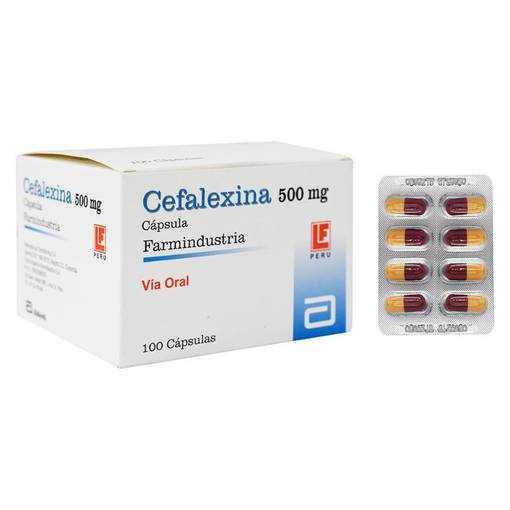 Cefradina 500mg Cápsula - Caja 120 und
