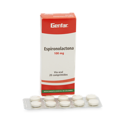 Espironolactona 100mg Tabletas